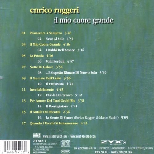 Enrico Ruggeri Il Mio Cuore Grande (CD) Album (UK IMPORT) | eBay