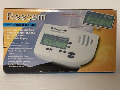 NIB Reecom R-1630 Radio - Monitors for Severe-Weather/Hazard Alerts New ...