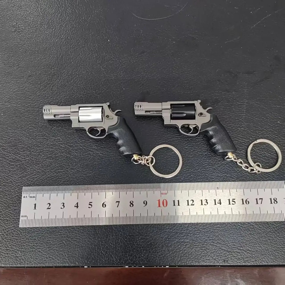 🔫 1:3 Mini M500 Revolver Keychain – Alloy Toy Gun Model Gift! | eBay
