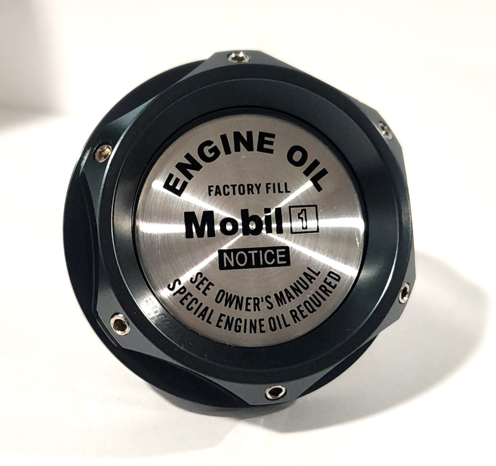 Gunmetal Billet Racing Engine Oil Cap Mobil 1 | Toyota Camry Tacoma ...