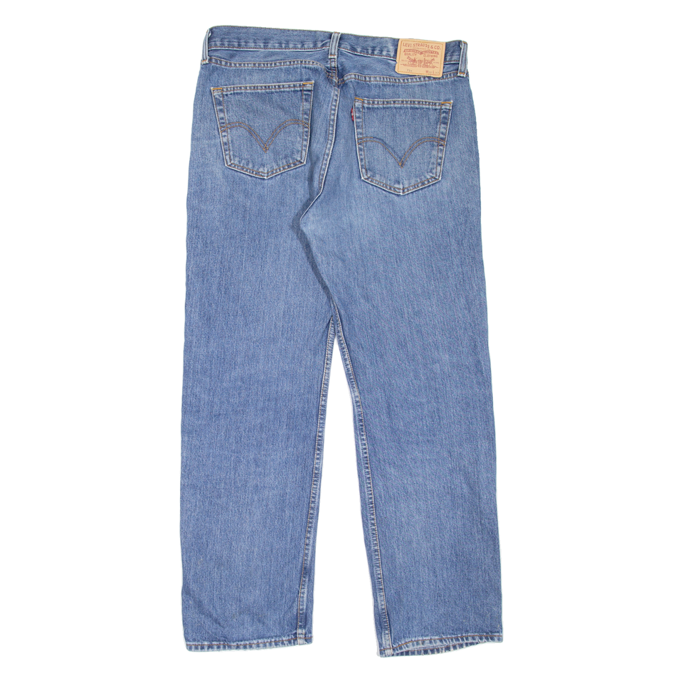 LEVI'S 751 Jeans Mens Blue Regular Straight Stone Wash W36 L32 | eBay UK