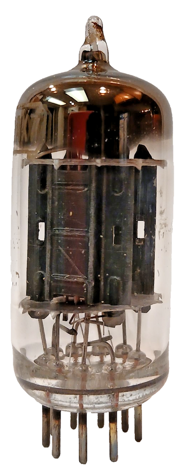 TESTED GAIN (92.7, 98.9) RCA 12AX7 TUBE LONG BLACK PLATE SQUARE ***LOW ...