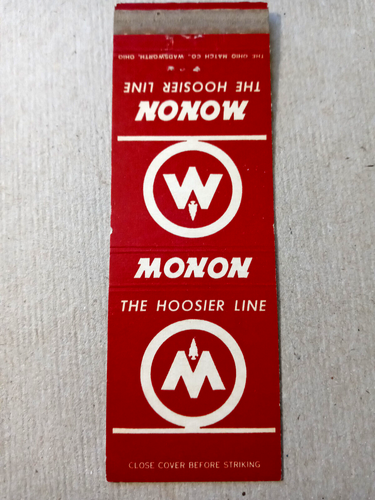 Vintage Matchbook: Monon, The Hoosier Line, Chicago Indianapolis & Louisville RR | eBay