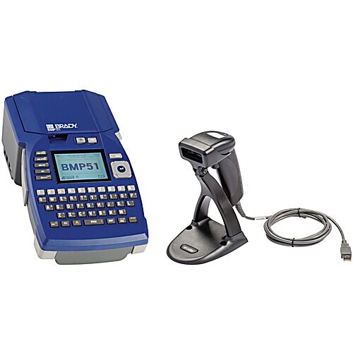 Brady BMP51 Label Printer w. Brady CR950 Barcode Scanner & Software Kit ...