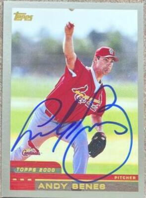 Andy Benes Autographed 2000 Topps #428 | eBay
