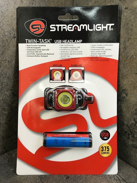 Streamlight 51063 Twin-task USB Rechargeable COB LED Headlamp for sale ...
