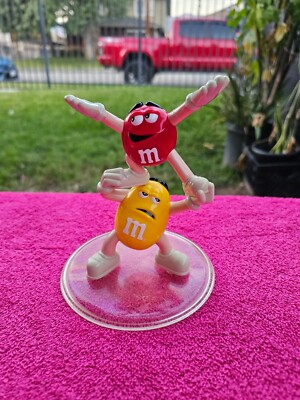M&M's Candy Dish Plate Bowl Holder Red & Yellow ( mms mm's m&ms ) | eBay