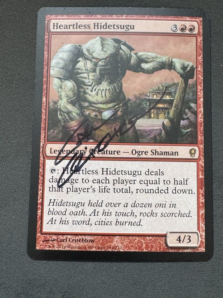 MTG Heartless Hidetsugu Signed & Painted Artist Proof Conspiracy Carl ...