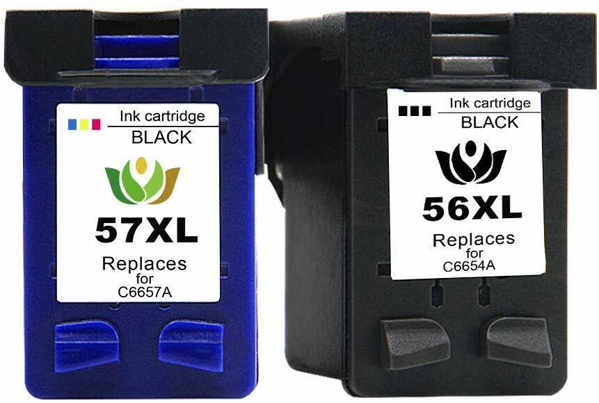 Reman HP 56 XL 57 XL Black-Color Ink DeskJet 5150 9650 9670 9680 450 ...