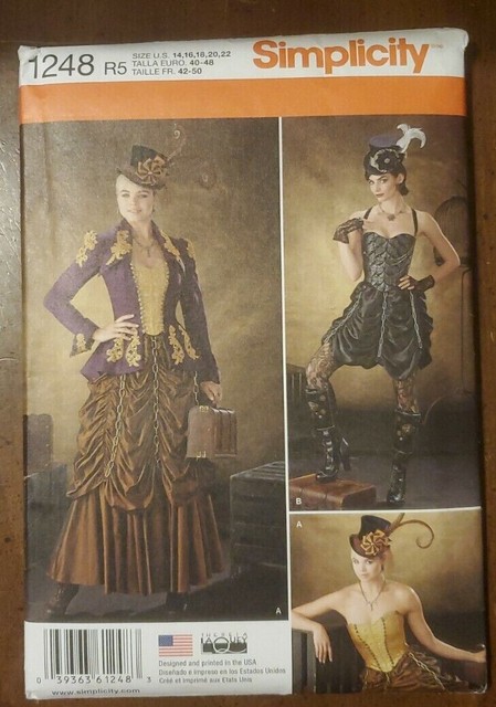 Simplicity 1248 Theresa Laquey Steampunk Jacket Costume Pattern Sz R5 ...
