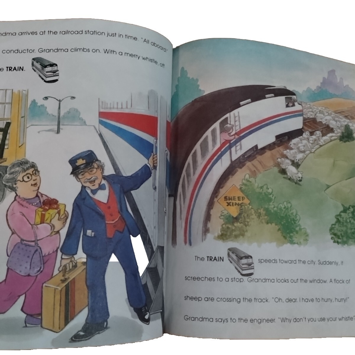 A Golden Book Sound Storybook Hurry! Hurry! Little Trains 1991 WORKING ...