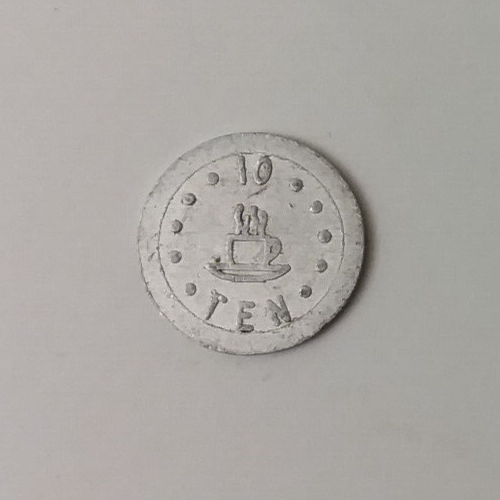 Vintage Thin Dime Play Coin 10 Cent Coffee Cup Aluminium Token 16mm | eBay