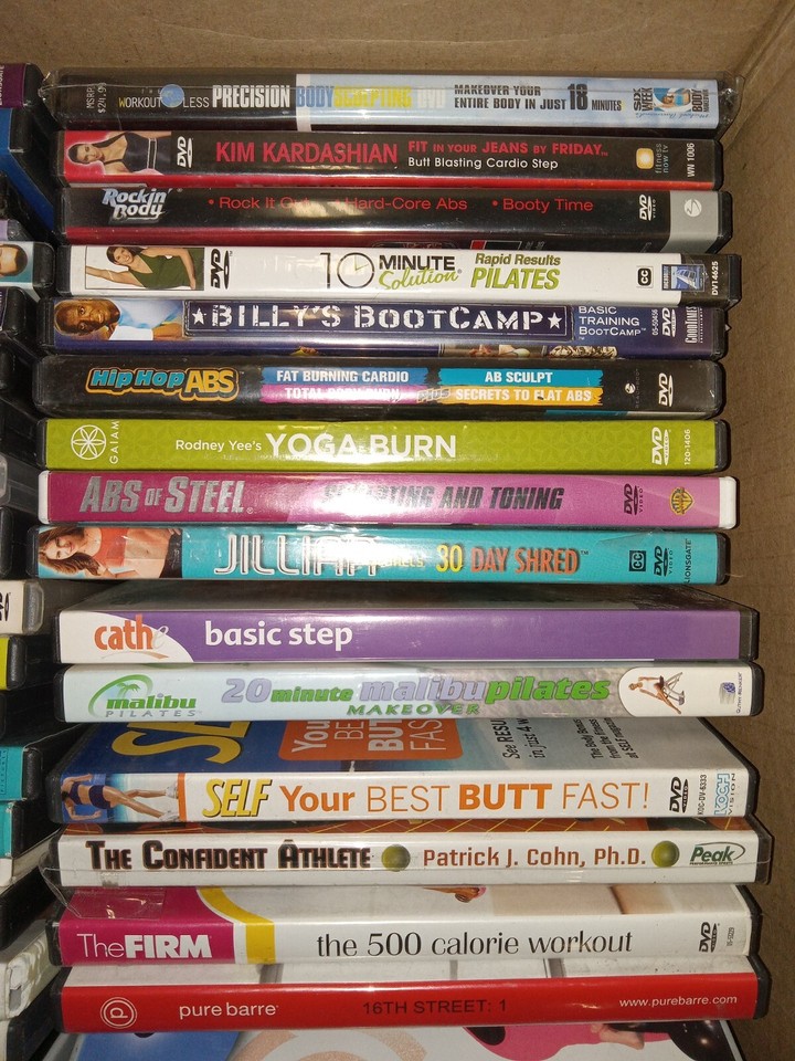 100s of WORKOUT YOGA TONING ABS DVDS! BUY MORE & SAVE! TOP TITLES LOSE ...