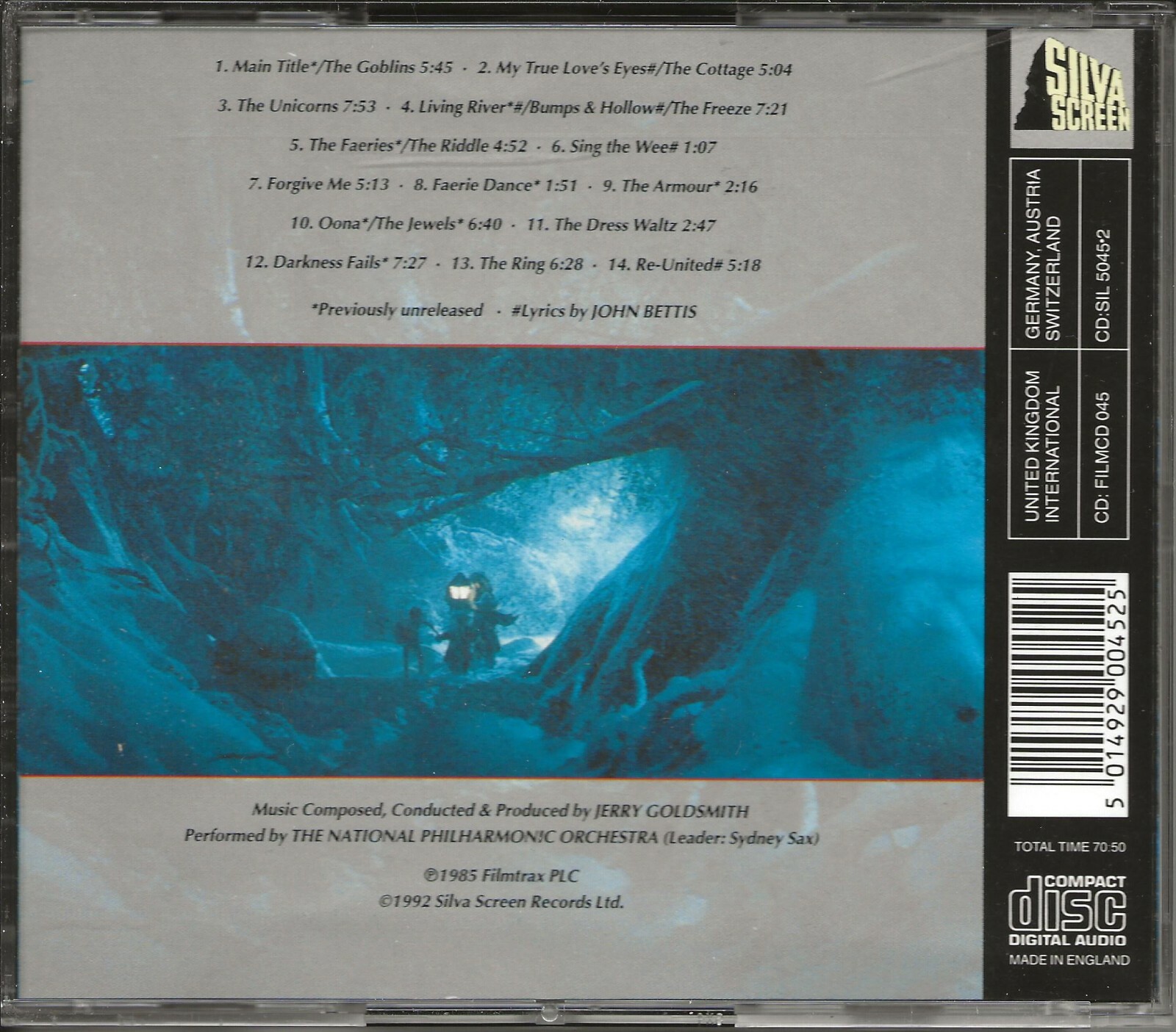 Legend [Original Motion Picture Soundtrack] by Jerry Goldsmith (CD, Jan ...