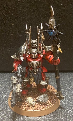 Warhammer 40K -- Chaos Lord -- Fully Painted | eBay