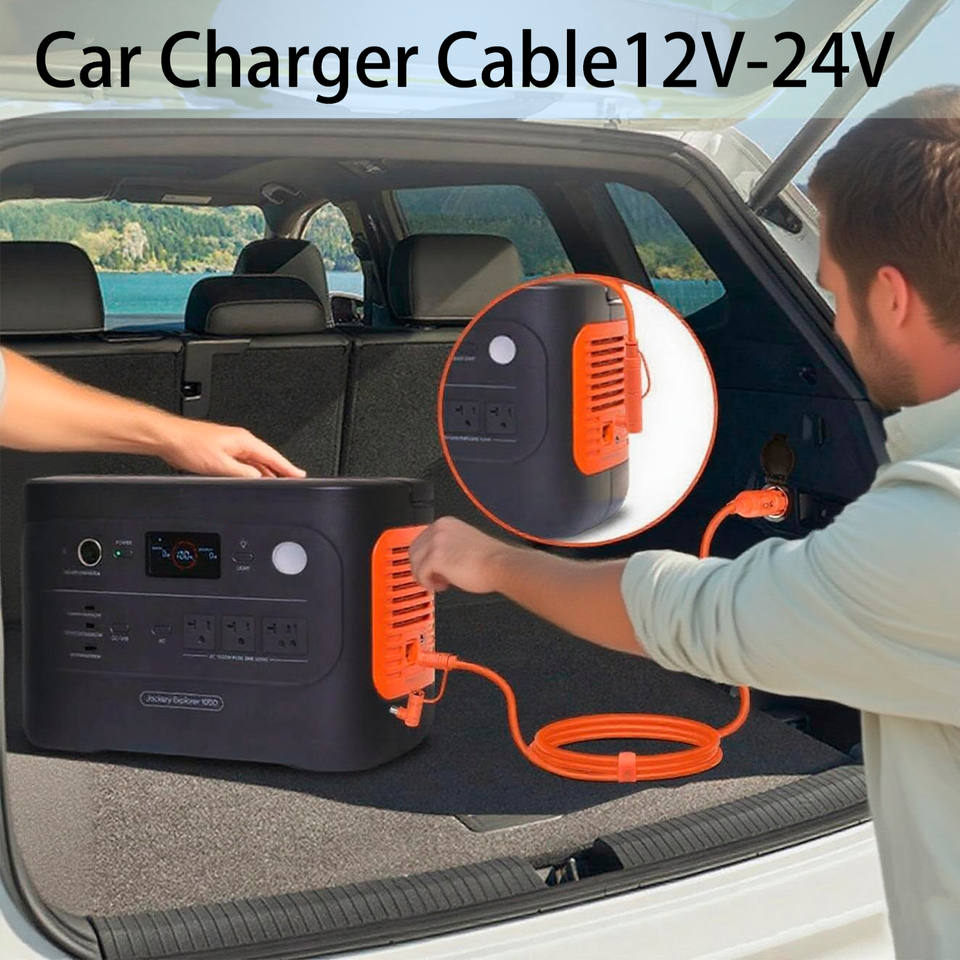 12V/24V Car Charging Cable for Jackery Power Station DC7909+8020 JA ...