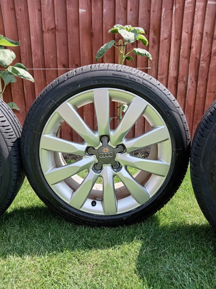 Genuine Audi 17 Inch alloy Wheels & Avon Tyres - 5x112, Vw, Caddy | eBay UK