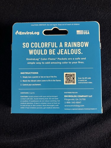 3 Box Enviro Log Multi Color Changing Flame Outdoor Indoor Fire Camping ...