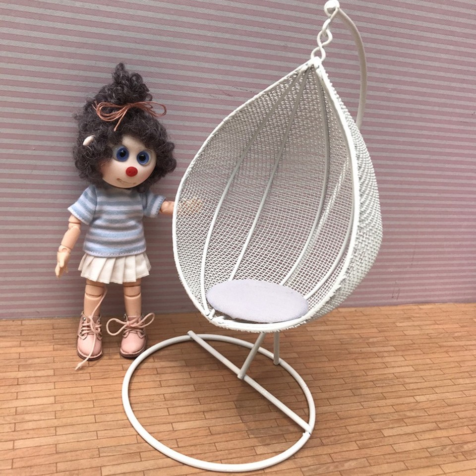 Mini House Iron Hanging Chair Swing Toy 16.00 X 9.50 X 6.00 cm Children ...