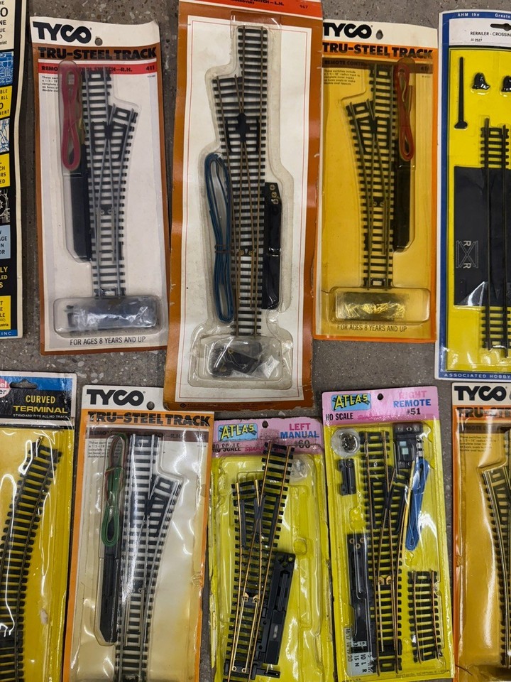 Huge Lot HO AHM Tyco Model Power Atlas Train Track Straight Curve ...
