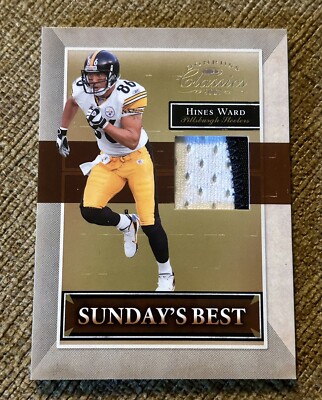 HINES WARD 2007 DONRUSS CLASSICS SUNDAY'S BEST JERSEY PATCH 1/25 FIRST ...