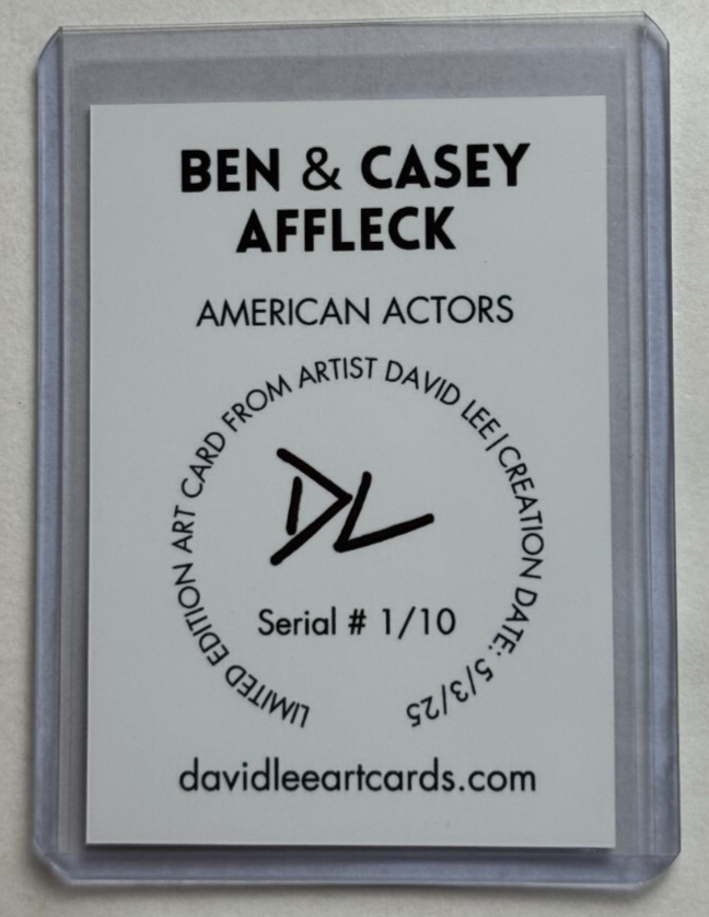 Ben & Casey Affleck Limited Artist Signed "American Actors" Trading ...