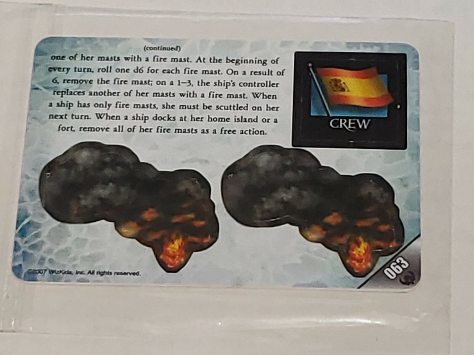 Wizkids Pirates ccg FROZEN NORTH | 063 | FIREPOT SPECIALIST /crew ...