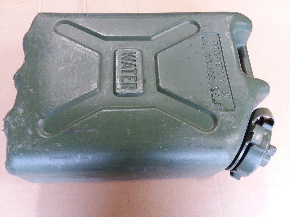 Scepter Plastic Military Water Container Green Tan Black | eBay