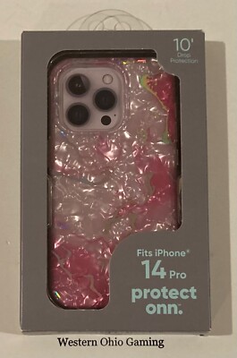 Protect ONN Pink Pearlescent Swirl Phone Case for iPhone 14 Pro NEW | eBay