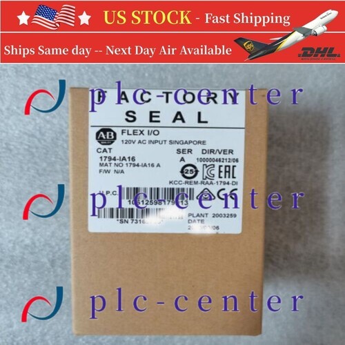 Allen Bradley 1794-IA16 Flex I/O 120VAC Input Module 1794IA16 Sealed ...