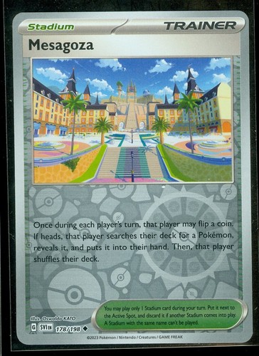 Pokemon MESAGOZA 178/198 Scarlet & Violet Rev Holo - - MINT | eBay