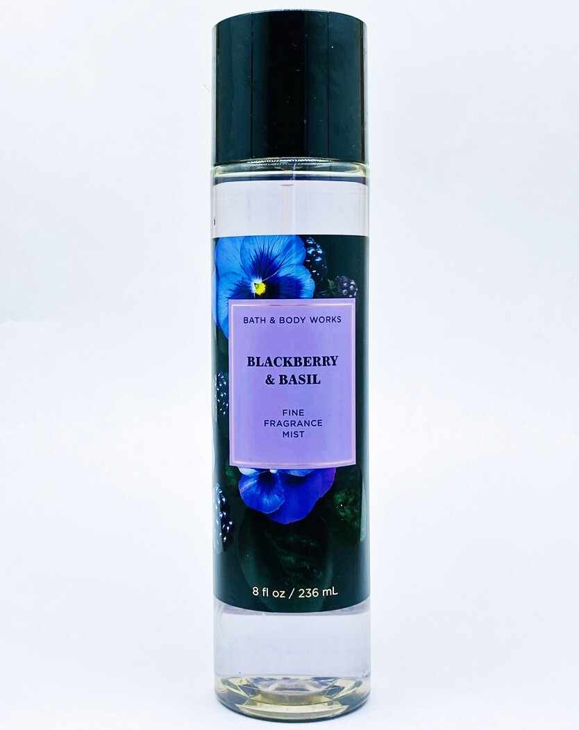 1 Bath & Body Works BLACKBERRY BASIL Fine Fragrance Mist Body Spray 8 ...