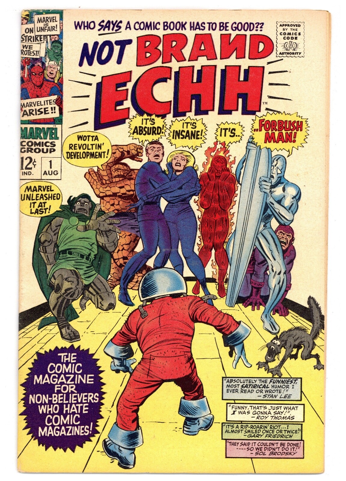 Not Brand Echh # 1 FINE Aug. 1967 1st Forbush Man, 1st Marvel Parody Com | eBay