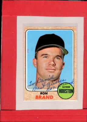 1968 Topps #317 Ron Brand EX/NM JSA AUTO Astros ID:58223 | eBay