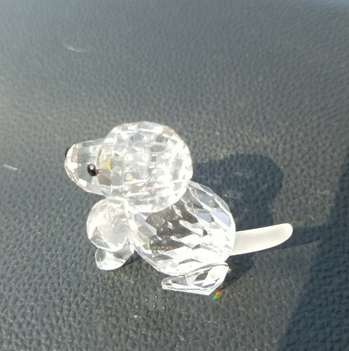 Swarovski Crystal Sitting Beagle Puppy Dog Figurine w/Frosted Tail ...