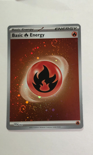 Pokemon Card 151 SVE Holographic Fire Energy w 3 Swirl 002 NM | eBay