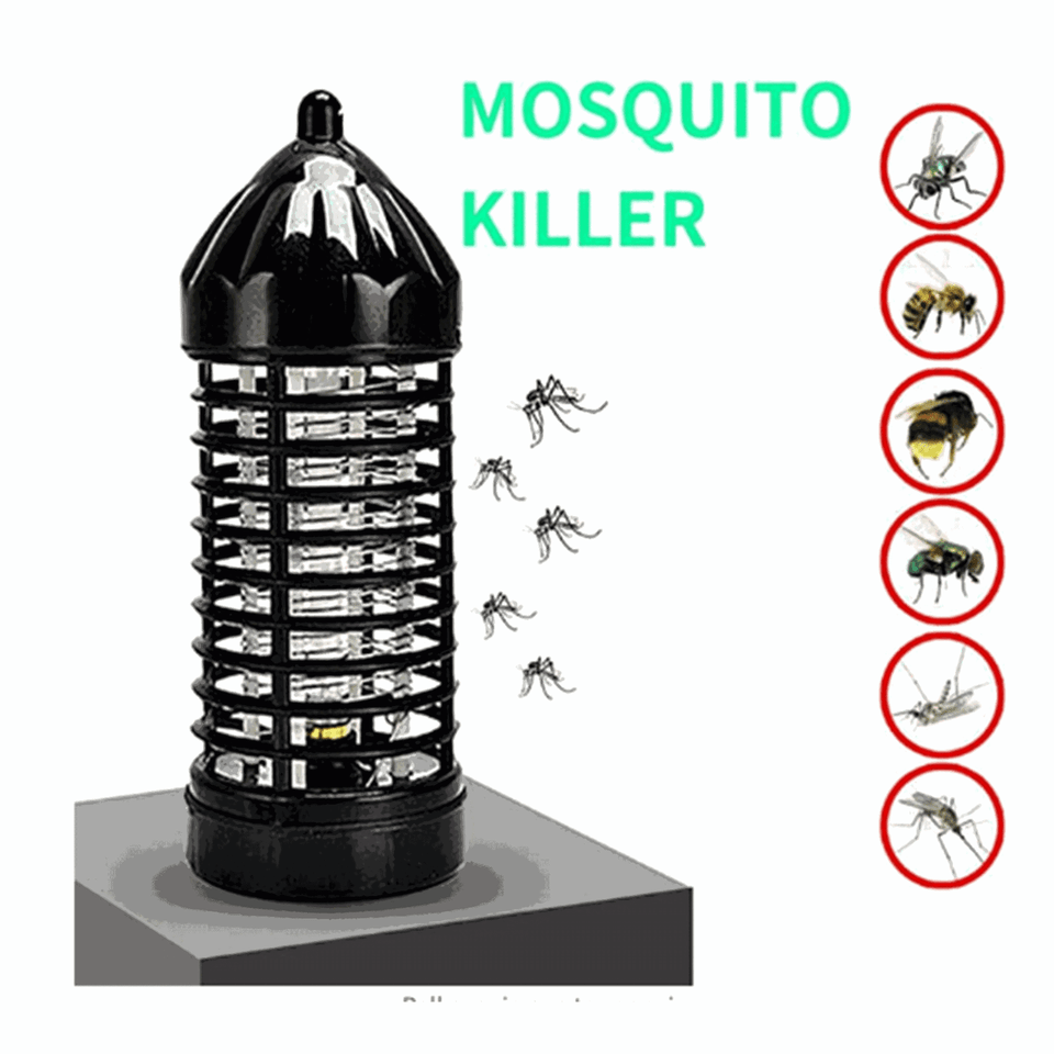 Electric Mosquito Insect Killer Zapper LED Light Fly Bug Trap Pest ...