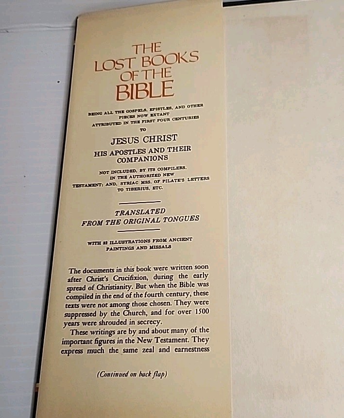 The Lost Books of the Bible Hardcover- THE Lost Books Of The Bible ...