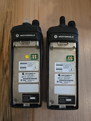 2x MOTOROLA XTS 2500 H46UCF9PW6BN 700/800Mhz PORTABLE RADIO NO BATTERY ...