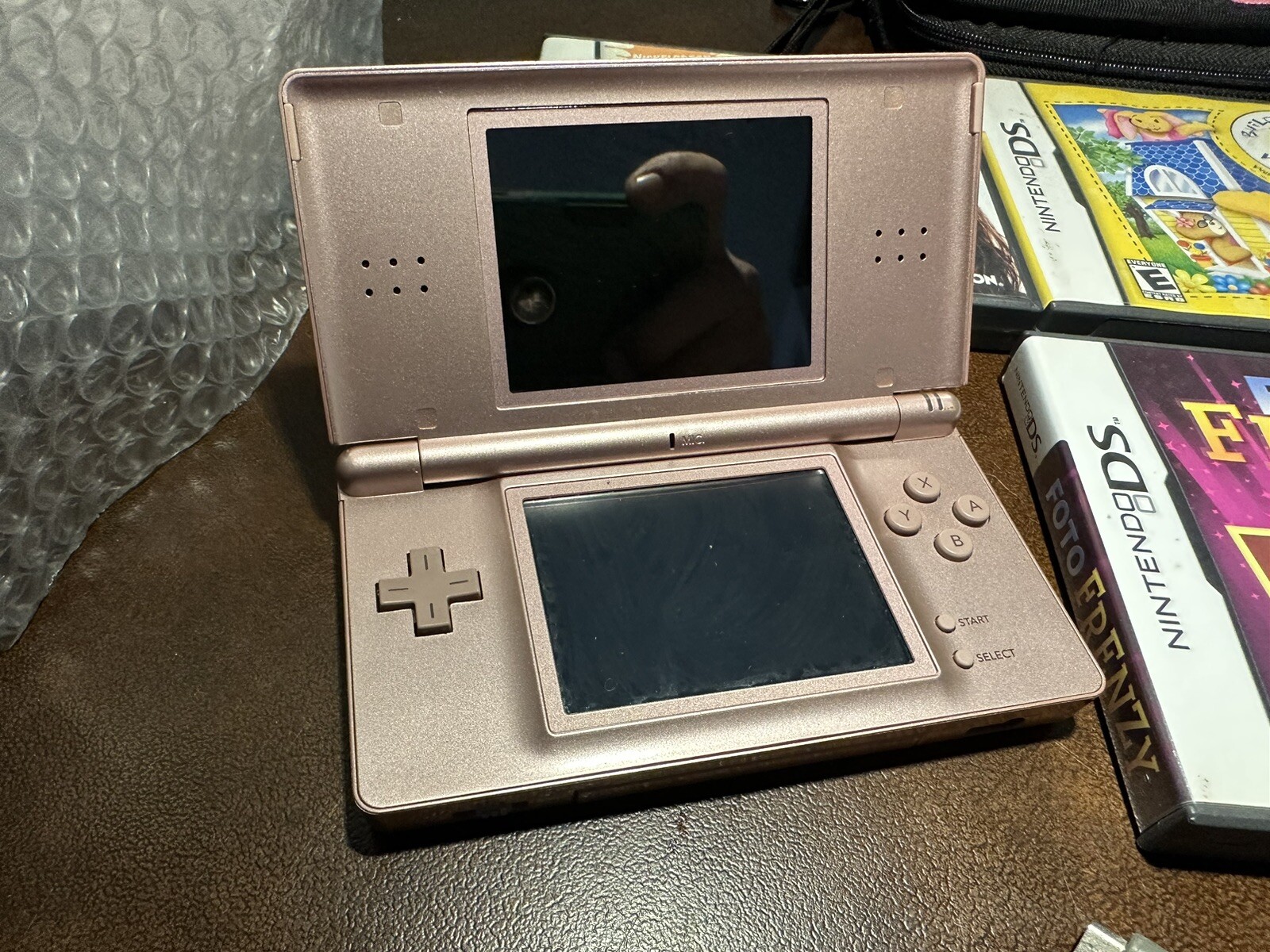 Nintendo DS System Games And Case Lot Metallic Rose Color 15 Games Pink ...