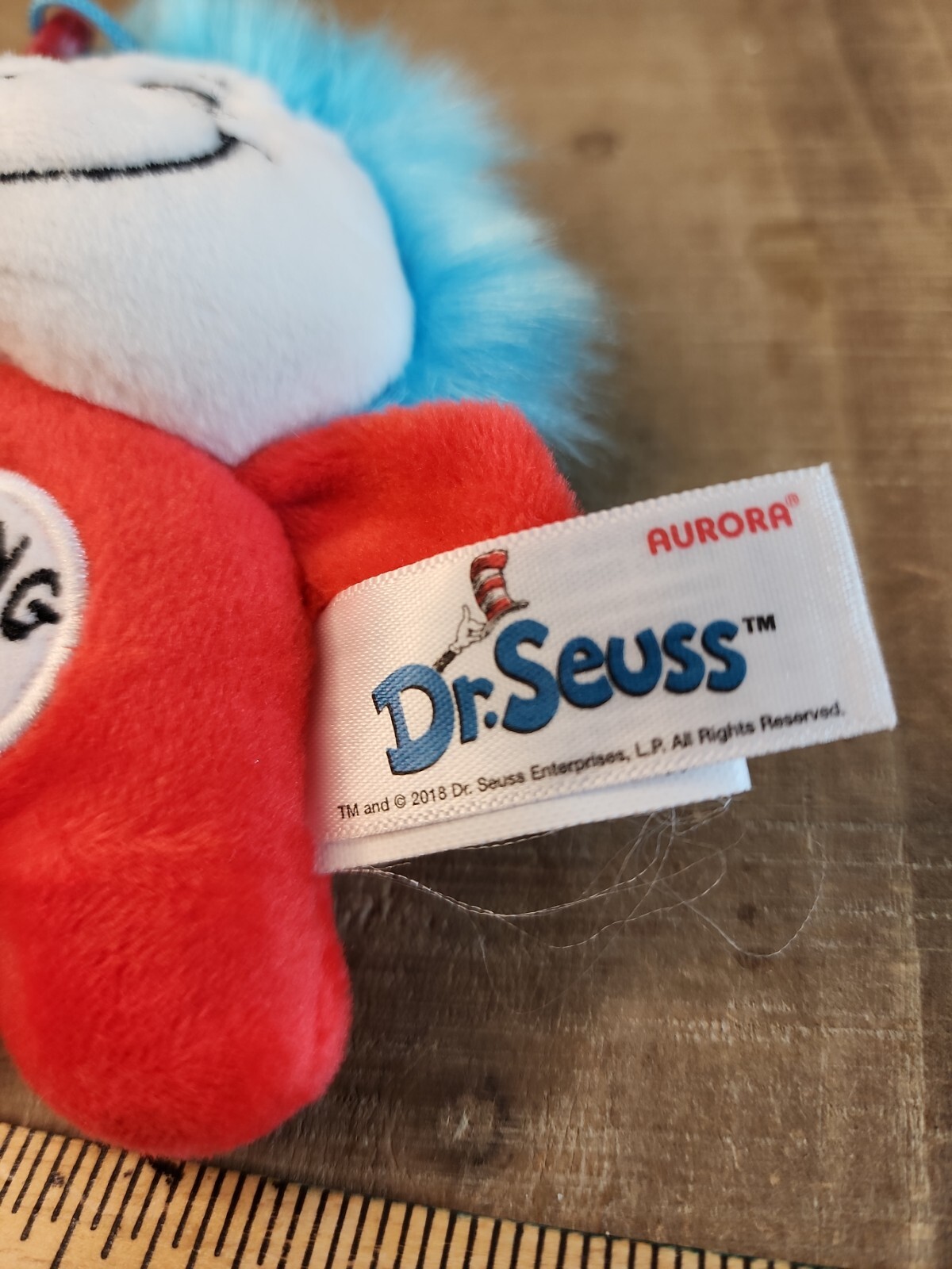 Dr Seuss Plushie Thing 1 Plush Clip On Keychain by Aurora | eBay