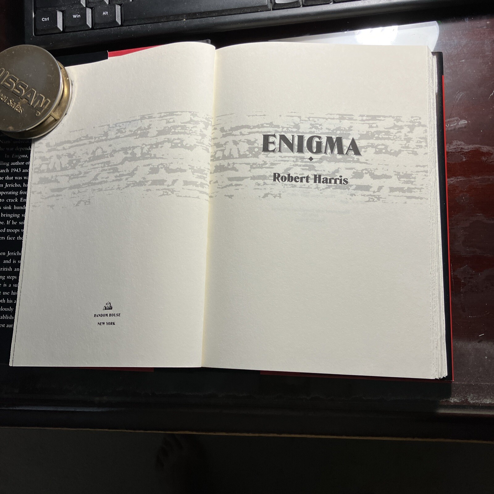 Enigma by Robert Harris, NEW 1st. Edition Hardcover, FREE SHIP ...
