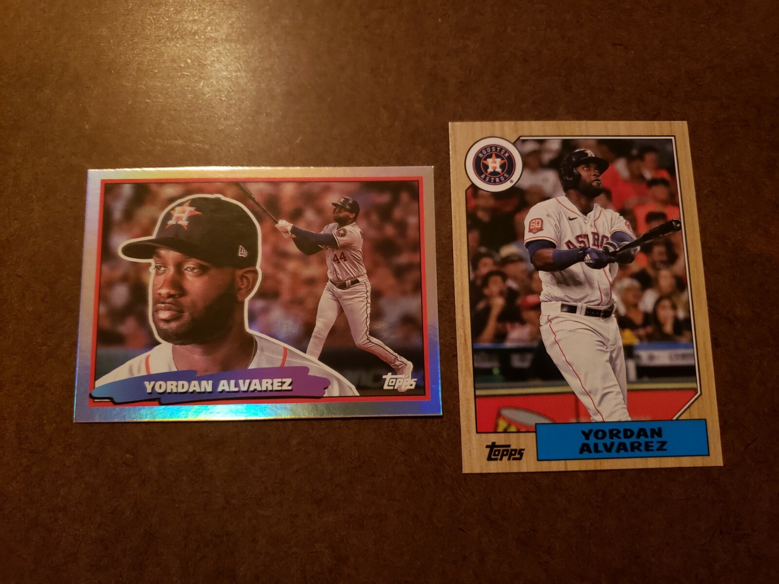 2022 Topps Archives Yordan Alvarez 1988 Big Foil #88BF-21 & Base #298 ...