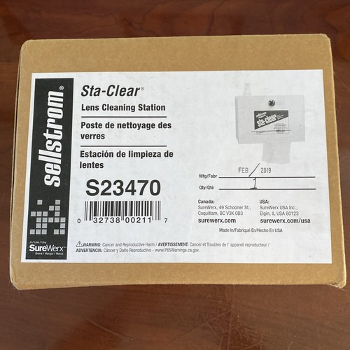 Sellstrom Sta-Clear Lens Cleaning Station Kit S23470 | eBay