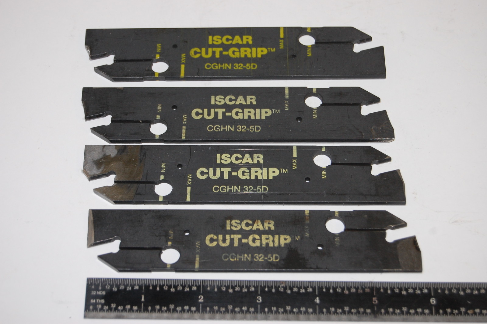(4) Iscar Cut-Grip CGHN 32-5D Double Ended External Grooving and ...