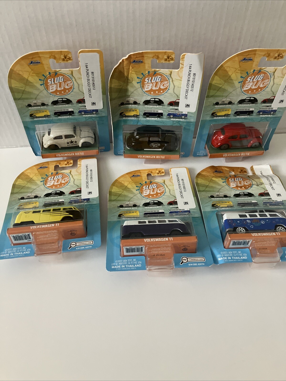 6 Pack JADA-Punch Buggy-Slug Bug, VW T1 Bus & VW Beetle. | eBay