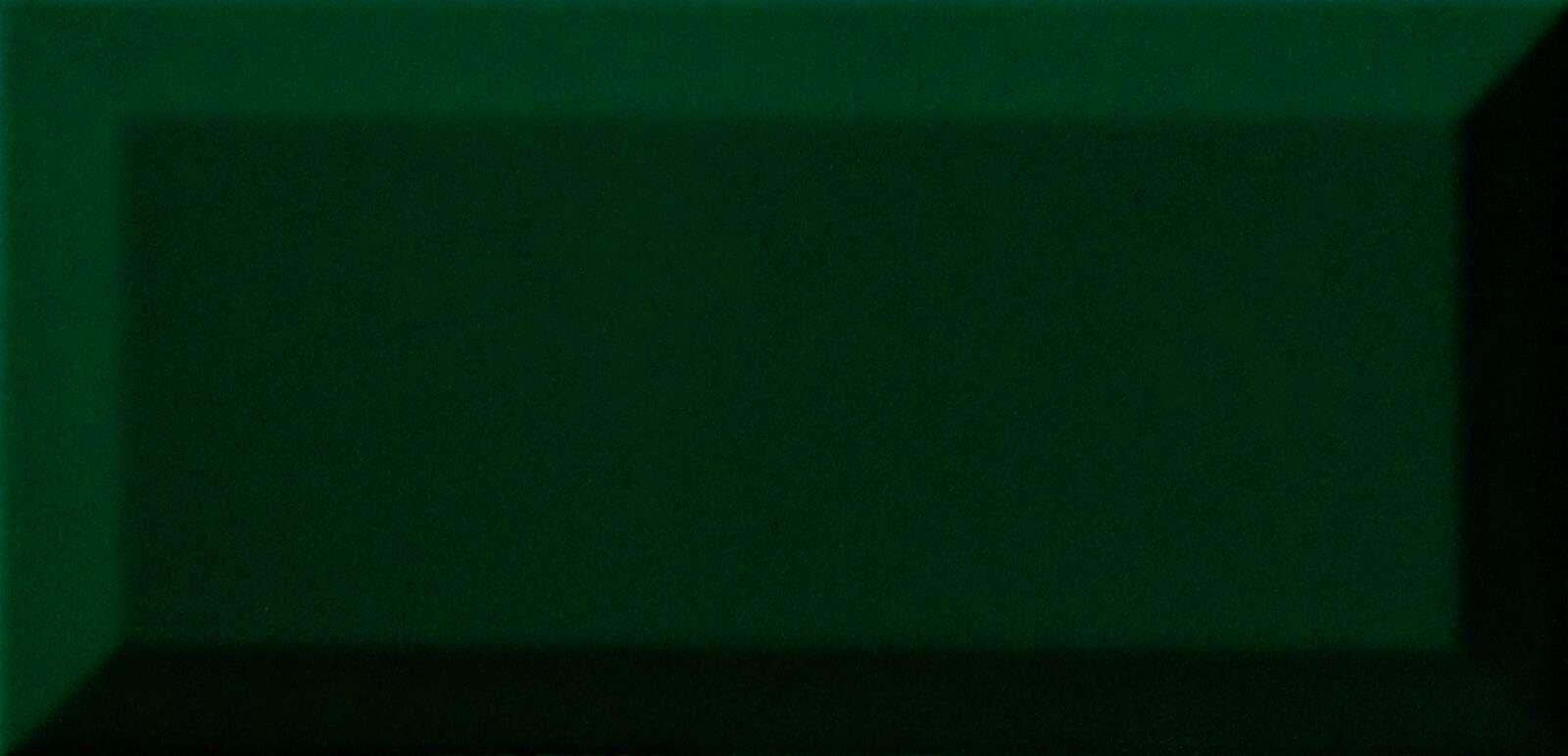 Glossy Bottle Green Ceramic Brick Subway Metro Tile Bevelled Edge ...