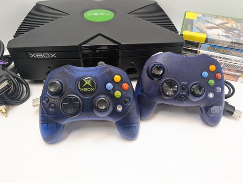 Microsoft Original Xbox Video Game Console Bundle W Games Tested Clean ...