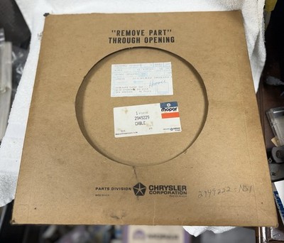 NOS 1969-1970 B-Body Mopar Air Grabber Ramcharger Cable Short 2949229 ...
