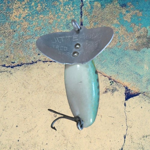 Vintage Green Jitterbug Fred Arbogast Fishing Lure | eBay